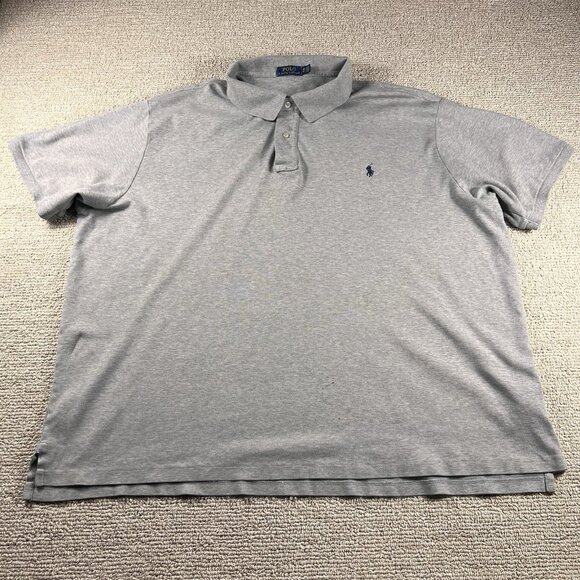 Polo Ralph Lauren | Shirts | Polo Ralph Lauren Logo Polo Shirt Gray ...